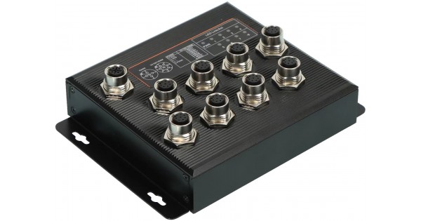 M12 Ethernet Switch 8 Port Gigabit IP40 CLR-M12S-5008N