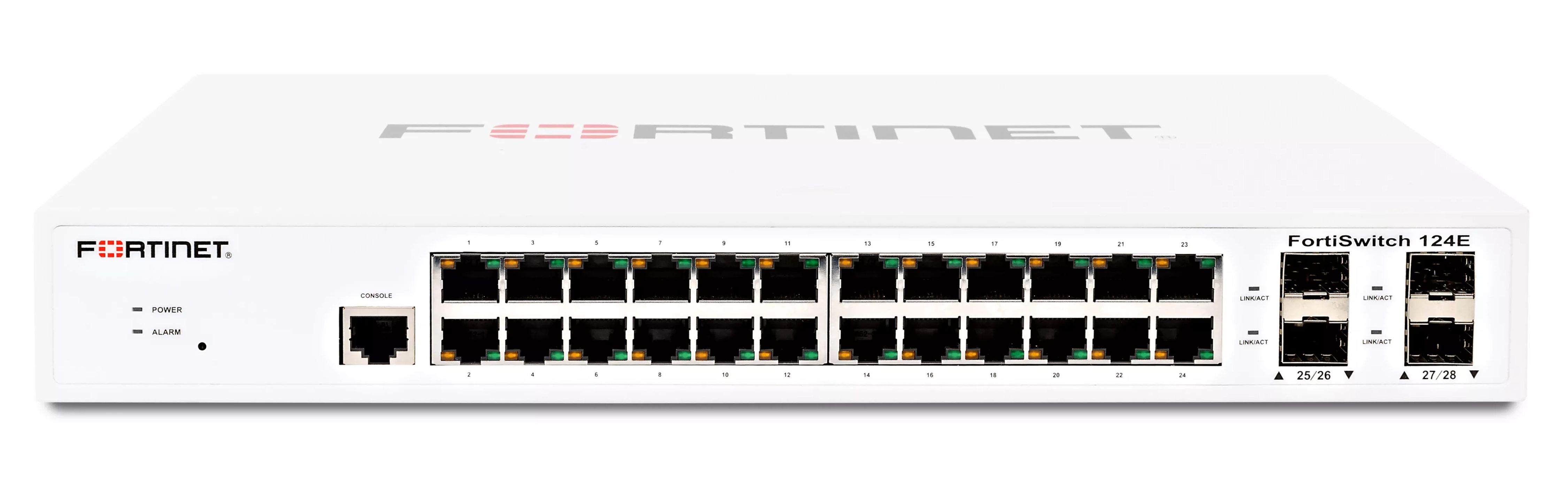 FortiSwitch FS-124E 24 Port RJ45 + 4 Gigabit SFP Yönetilebilir Ethernet ...